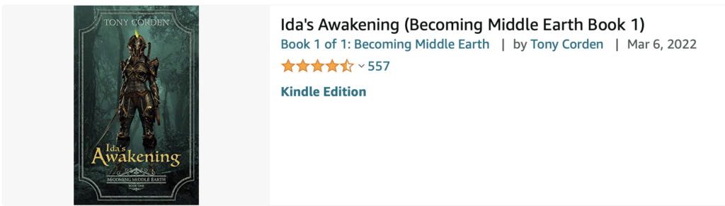 Ida’s Awakening featured by Amazon – Tony Corden